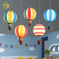 China JYLIGHTING Modern Nordic Kids' Room Serical Ceiling Light Cartoon Color Hot Air Balloon Pendant Creative Kindergarten for sale