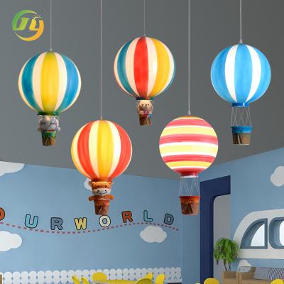 China JYLIGHTING Modern Nordic Kids' Room Serical Ceiling Light Cartoon Color Hot Air Balloon Pendant Creative Kindergarten for sale