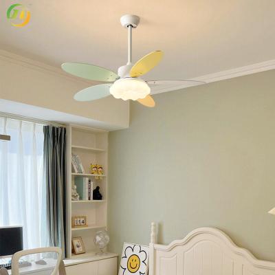 China Colorful Children'S Room Full Spectrum Net Iron Blade Fan Light for sale