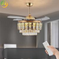 China Easy Installation 50cm Glass Ceiling Fan With LED Light and Ventilation for Illumination for sale