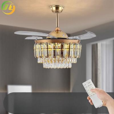 China Easy Installation 50cm Glass Ceiling Fan With LED Light and Ventilation for Illumination for sale