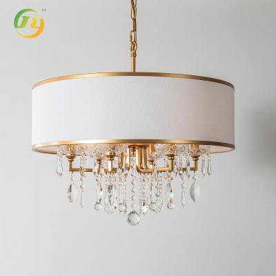 China JYLIGHTING Luxury Gold Metal Crystal Ceiling Light Modern Vintage Chandelier for Home Hotel for sale