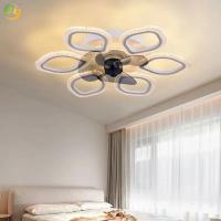 China Smart Control LED Ceiling Fan With Timer And Three Color Light For Children for sale