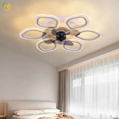 China Smart Control LED Ceiling Fan With Timer And Three Color Light For Children for sale