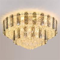 China 400cm*400cm*280cm Voltage 85V-265V Gold Iron Crystal LED Ceiling Light for Luxurious Space for sale