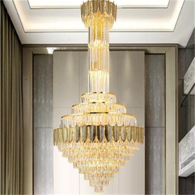China Modern Design Elegant Noble Classic Luxurious Golden Interiorcrystal Chandelier 85V-265V for sale