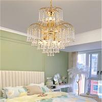 China Modern Golden Elegant Luxury Design Fashion Interior Crystal Chandelier for sale