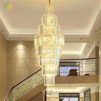 China Hotel Indoor Modern Gold LED Crystal Chandelier with Voltage 85V-265V for sale