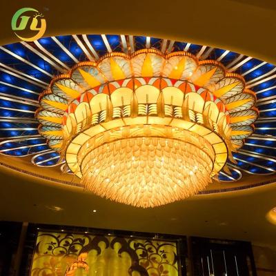 China Gold Finish LED Crystal Ceiling Chandelier Ultimate Choice For Restaurant Illumination for sale