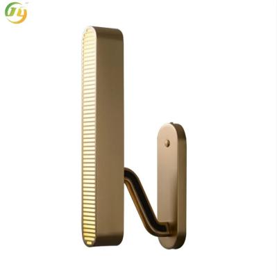 China Wall-Mounted Crystal Lamp for Stairwell and Bedside Size W15*H57cm Wall Distance 18cm for sale