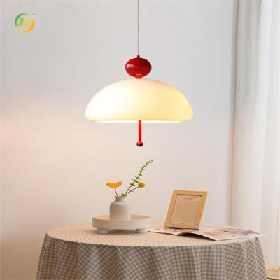 China White Single Head Glass Pendant Light for Modern Classic Interior Design for sale