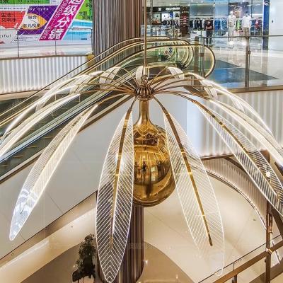 China Customized Modern Large Marble Pendant Light Nordic Design Brass Metal Dining Room Kitchen Hotel Bar Indoor Use for sale