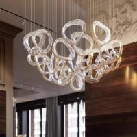 China JYLIGHTING Customized Modern Irregular Circle Pendant Light Transparent Rings Hanging Light For Villa Livingroom Hotel for sale