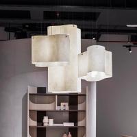 China 2000LM White Fabric Chandelier for sale