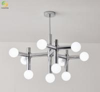 China Designer Hotel Model Room Villa Restaurant Chandelier Modern Minimalist Multi-Head Decorative LED Lamps for sale