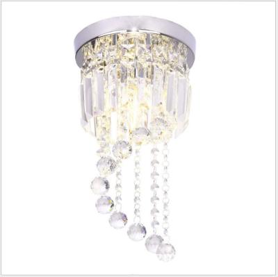 China JYLIGHTING Modem Luxury LED Crystal Chandelier K9 Led Round Ceiling Lights Aisle Lights With Chrome Gold Finish Indoor for sale