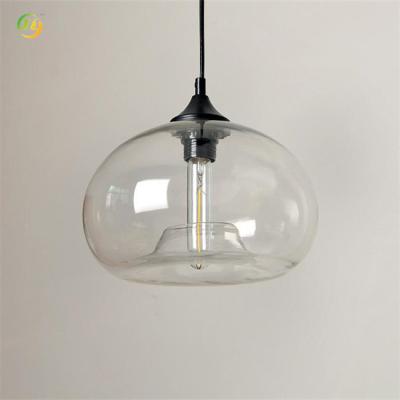 China JYLIGHTING Single Head Modern Light Luxury Creative Designer Glass Pendant Light with Customized Color Finish for sale
