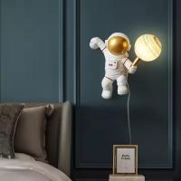 China Modern Astronaut-Themed LED Wall Lamp Hot Selling Resin Decorative Light for Kids Bedroom Living Room for sale