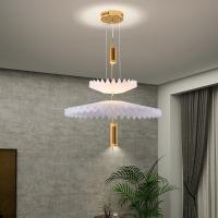 China Nordic Modern Aluminum Acrylic White Black Pendant Led Lighting For Restaurant Shop Decoration for sale