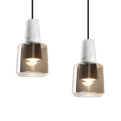 China Modern Creative Glass Hanging Led Chandelier Lighting Glass Pendant Light For Dining Room for sale