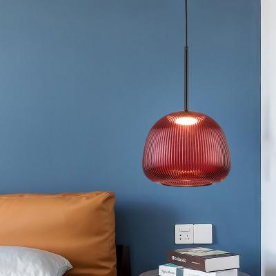 China Modern Nordic Living Room Hanging Lamp Iron Glass Ball Led Chandelier Pendant Light for sale