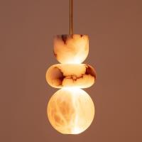 China Marble Bedroom Copper Modern Simple Creative Pendant Light for sale