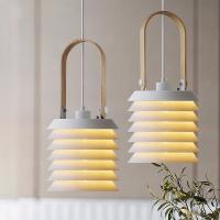 China Nordic Designer Simple Living Room Dining Room Bedroom Ancient Style Creative Multi-layer Pendant Light for sale