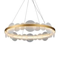 China Postmodern Living Room Atmosphere Light Luxury Chandelier Simple Bedroom Dining Room Circular Creative Pendant Light for sale