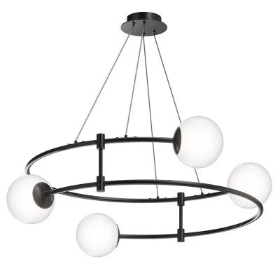 China Designer Living Room Chandelier Modern Simple Atmosphere Room Ring Creative Personality Dining Room Pendant Light for sale