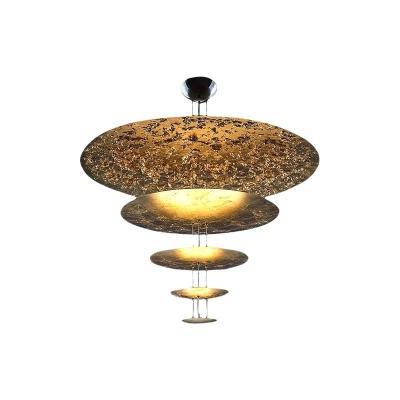 China Italian Designer Modern Simple Light Luxury Atmosphere Creative Personality Living Room Villa Gold Chandelier for sale