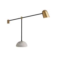 China Modern Creative Marble Living Room Lamp Art Bedside Bedroom Metal Table Lamp With E27 Light Source for sale