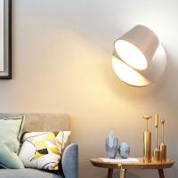 China Nordic Modern Simple Rotating Creative Interior Bedroom Bedside Wall Lamp Hotel Living Room Decoration Led Wall Lamp for sale
