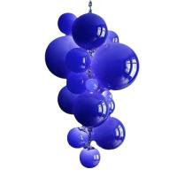 China Multi Chandelier Club Glass Pendant Lamp For Italian Grape Fruit Theme Restaurant for sale