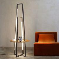 China Solid Wood Nordic Postmodern Bedroom Lamp Retro Decoration Creative Art Iron Floor Lamp for sale