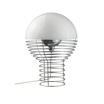 China Nordic Modern And Ancient Classic Desk Lamp Silver Bedside Bedroom Metal Decorative Table Lamp for sale