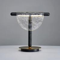 China Simple Nordic Hotel House Glass Lamp Personality Table Light Bedroom Art Table Lamp for sale