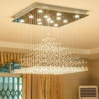 China JYLIGHTING Customized LED Crystal Ceiling Lamp Large Project Led Crystal Chandelier Pendant Light for sale