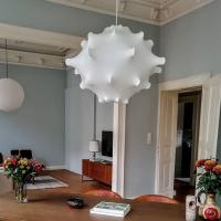 China JYLIGHTING Pendant Light Wabi Sabi Irregular Japanese Style Chandelier Light White Silk Ceiling Lamp for sale