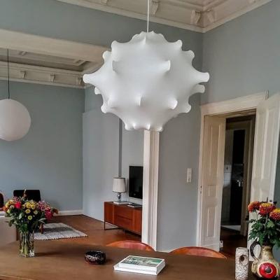 China JYLIGHTING Pendant Light Wabi Sabi Irregular Japanese Style Chandelier Light White Silk Ceiling Lamp for sale
