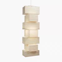 China Japanese Wabi Sabi Paper Chandelier Living Room Dining Room Bedroom Staircase Paper Pendant Lamp for sale