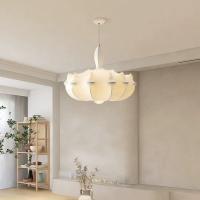 China Modern Living Room Silk Chandelier Wabi-Sabi Style Retro Bedroom Pendant Light for sale