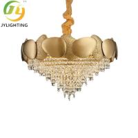 China JYLIGHTING K9 Crystal Chandelier Factory Creative Water Drop Luxury Lamp Living Room Modern Pendant Light for sale