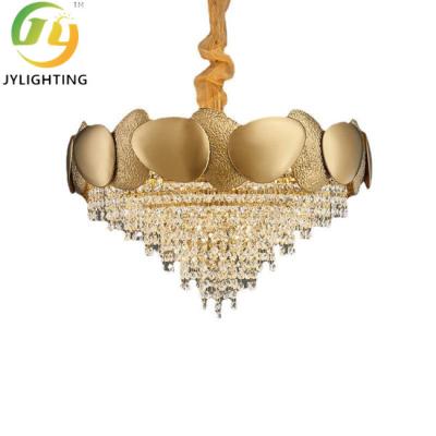 China JYLIGHTING K9 Crystal Chandelier Factory Creative Water Drop Luxury Lamp Living Room Modern Pendant Light for sale