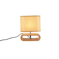 China Solid Wood Creative Personality Lamp American Bedroom Bedside Lamp Indoor Nordic Wood Art Study Table  Lamp for sale
