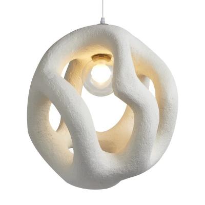 China Organic Modern Chandelier Wabi Sabi Inspired Hanging Lamp for Minimalist Interiors Café Boutique Spaces	Modern Pendant Light for sale