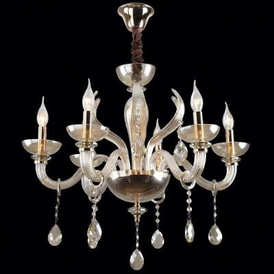 China Artisanal K9 Glass Crystal Chandelier Dimmable LED Ceiling Light for Luxury Interiors Pendant Chandeliers Modern Pendant Light for sale