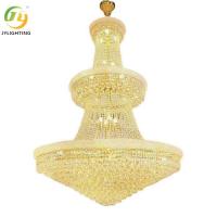 China JYLighting Luxury Large LED Chandelier Contemporary Magnificent Crystal Pendant Light for Home and Restaurant for sale