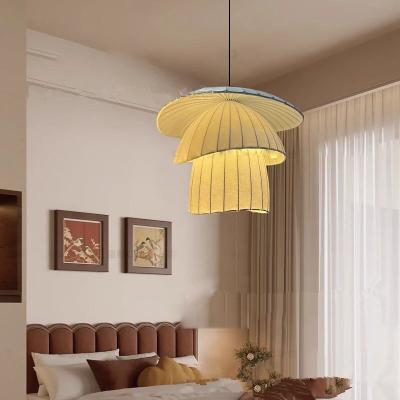 China Adjustable Height Modern Pendant Light In Japanese Style Wabi Sabi For Living Room for sale