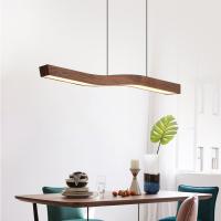 China Nordic Postmodern Creative High CRI LED Dining Room Chandelier Living Room Long Straight-line Pendant Light for sale