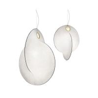 China Simple White Silk LED Pendant Lamp For Indoor Decoration Villa & Hotel Staircase Chandeliers & Pendant Lights Modern Pendant Light for sale